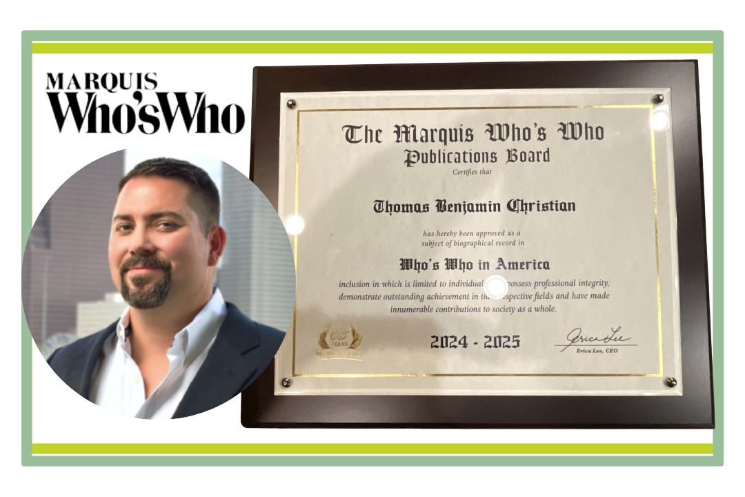 Marquis Who's Who Recognizes Ben Christian for Expertise in ...